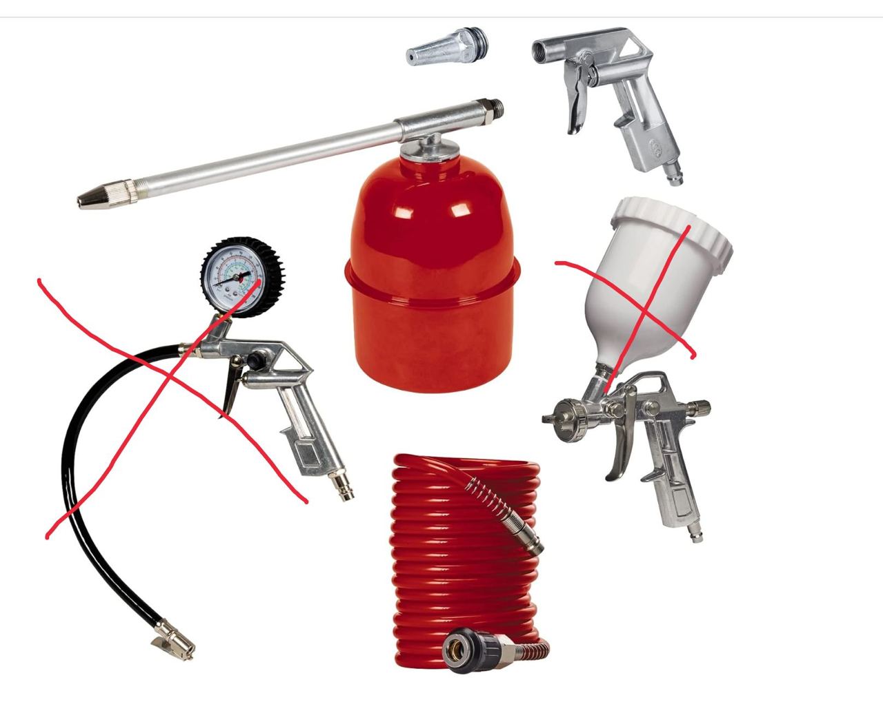 Professional pneumatic tool set from Einhell for compressors from 8 bar ...