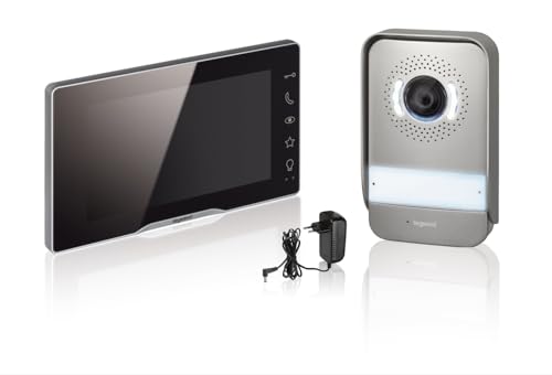 LEGRAND EASYKIT Plus 2-wire video door intercom, 7 monitors – stainless ...