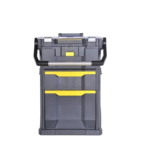 STANLEY 2-in-1 modular tool trolley with toolbox and organizer, 59 ...